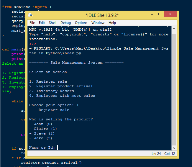 Simple Sale Management System In Python Using Csv Free Source Code Sourcecodester